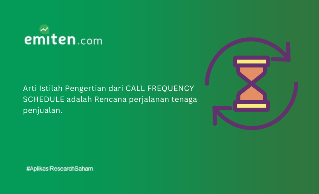 Arti Penjelasan Pengertian CALL FREQUENCY SCHEDULE, Jadwal Frekuensi ...